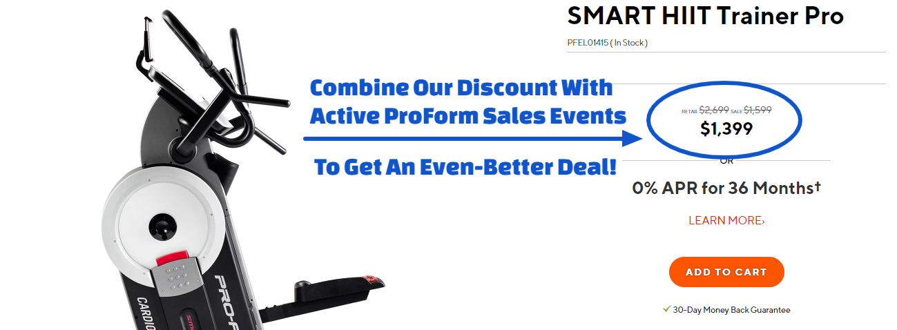 ProForm SMART HIIT Trainer Pro Coupon and Promo Code ...