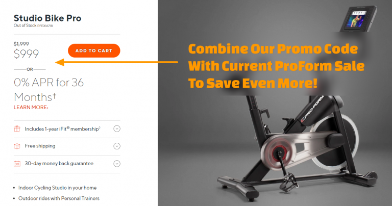 ProForm Studio Bike Pro Coupon and Promo Code | ProFormPromoCodes.com